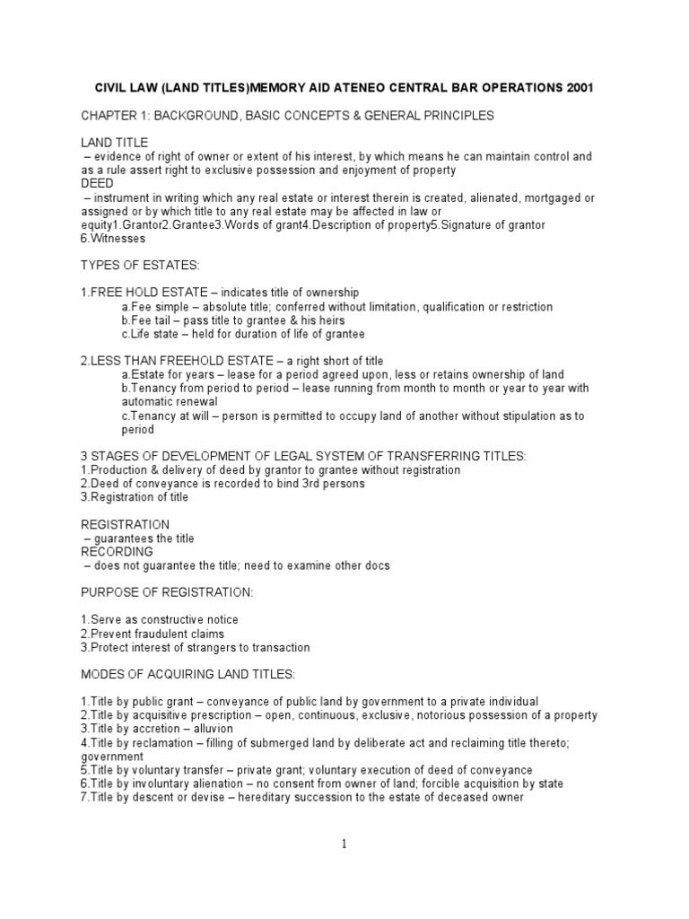 Land Titles and Deeds Overview | PDF | Mortgage Law | Foreclosure
