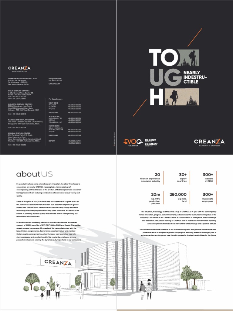 Creanza Evoq Master Catalogue 22 | PDF | Innovation | Materials