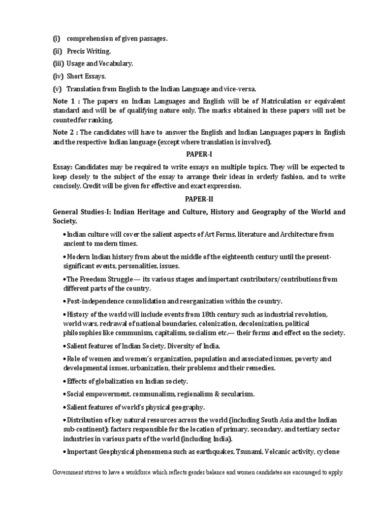 Syllabus Upsc Mains With Geography 2 | PDF | Natural Environment | Ecology