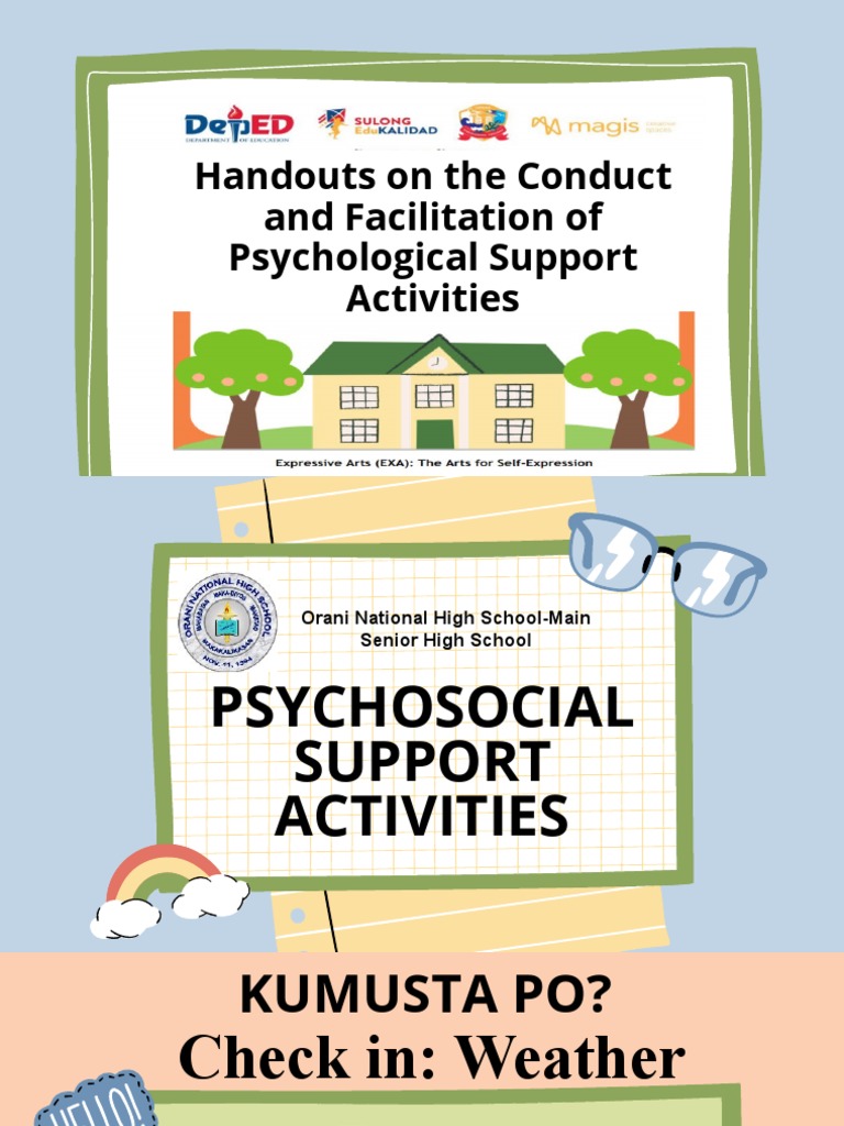 Psychosocial Support Activities | PDF | Psychology | Cognition