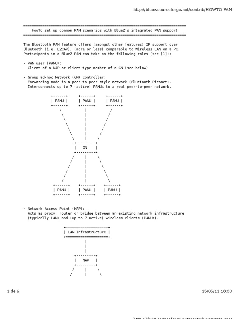 bNEP Bluetooth PAN | PDF | Computer Network | Bluetooth