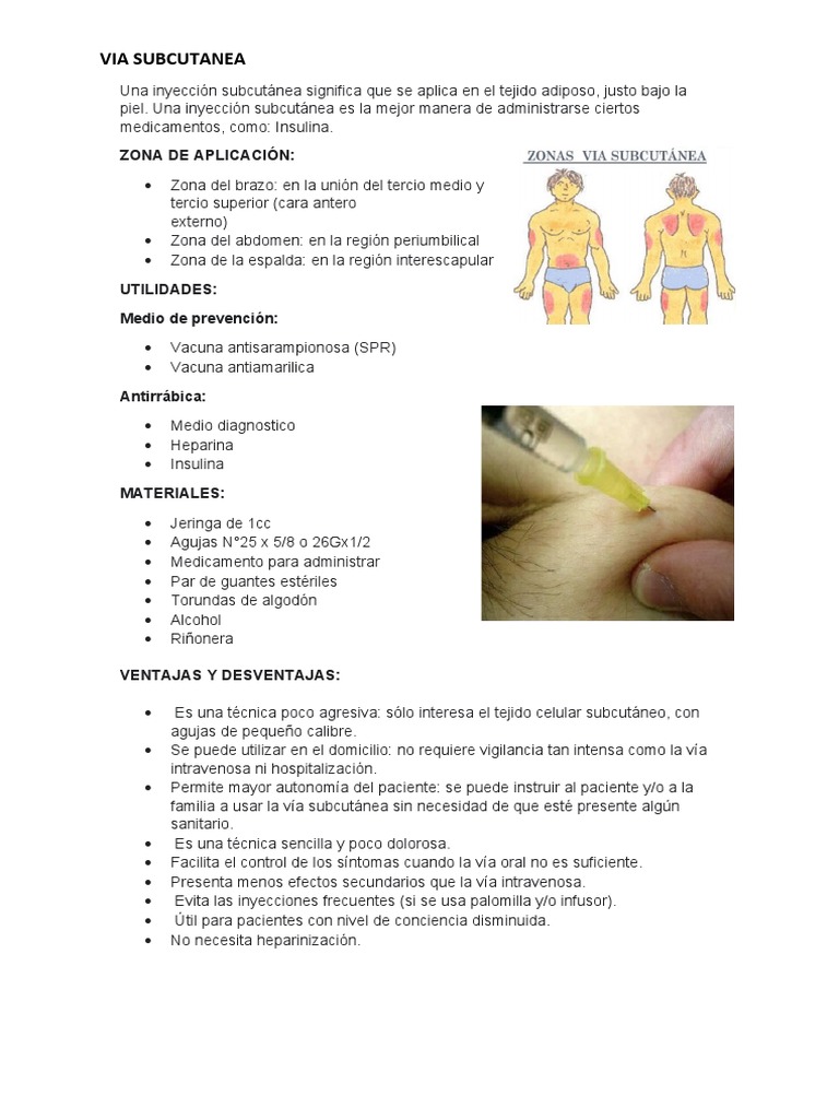 Via Subcutanea | PDF