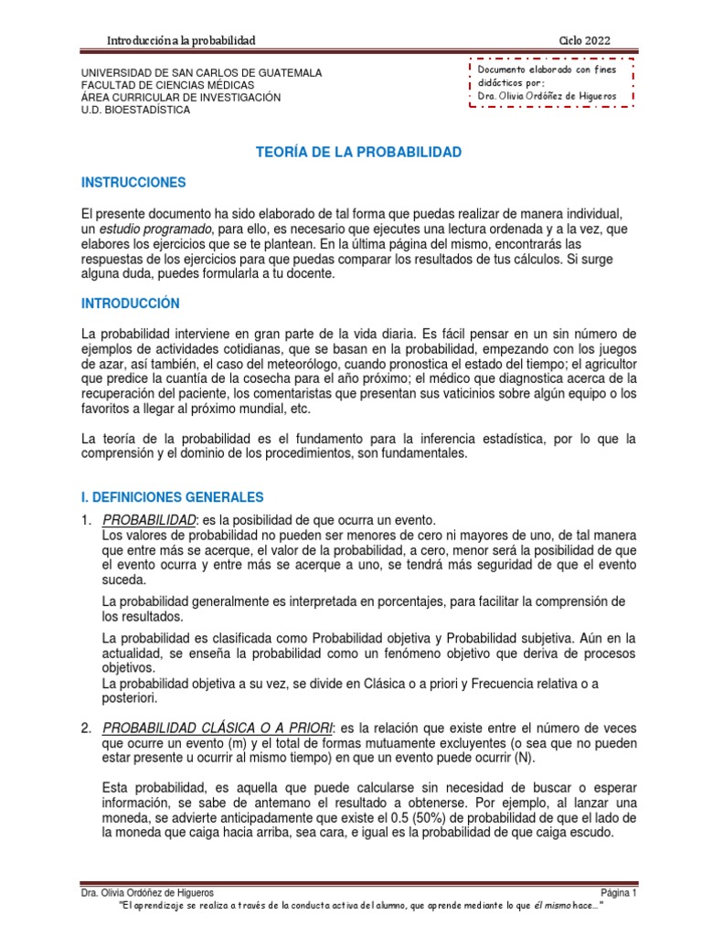 Introducción A La Probabilidad-22 | PDF | Probabilidad | Teoría de probabilidad