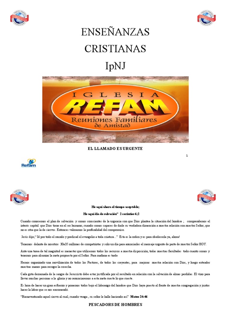 Taller Refam | PDF | Liderazgo | Jesús
