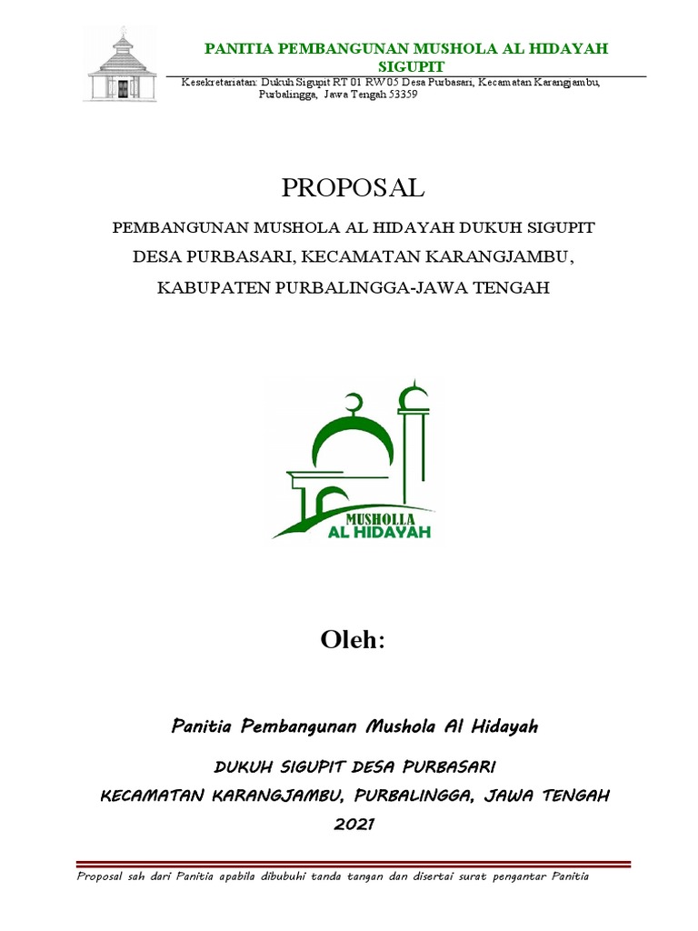 PROPOSAL Mushola | PDF
