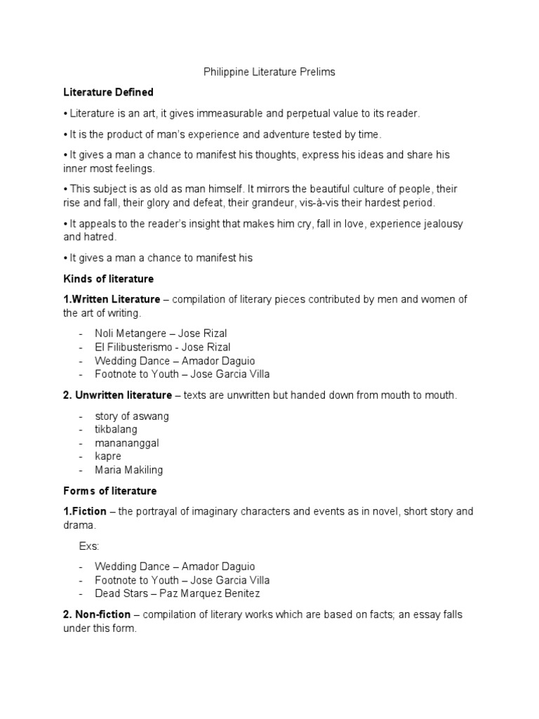 Philippine Lit: A Student's Guide | PDF | Poetry | Plot (Narrative)