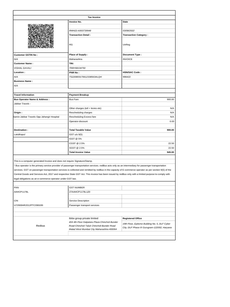 AC GST Tax Invoice | PDF | Invoice | Economies