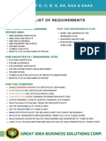 Pcab List of Requirements - Timeline & Step by Step Process | PDF