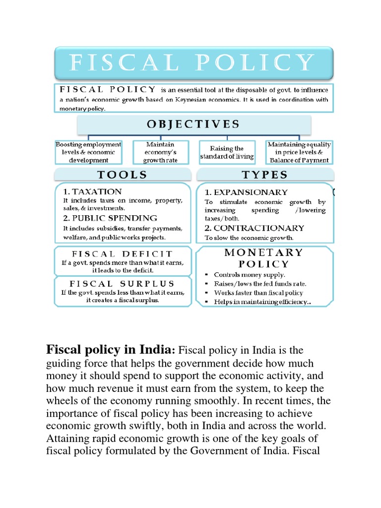 Fiscal Policy in India | Download Free PDF | Fiscal Policy | Government ...