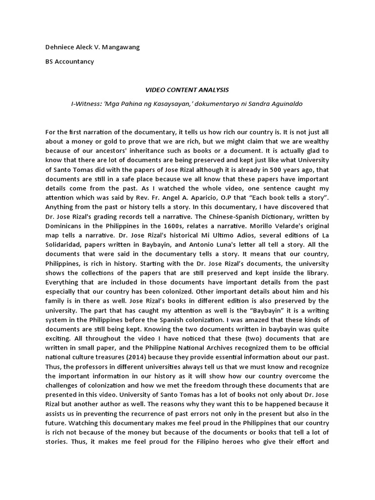 Video Content Analysis | PDF | Philippines