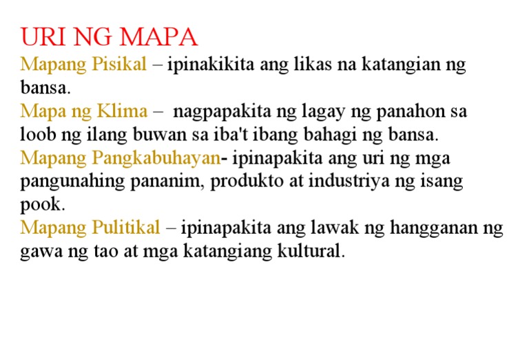 Uri NG Mapa | PDF