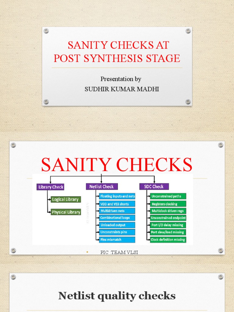 Netlist Quality Checks | PDF | Design | Electronic Design