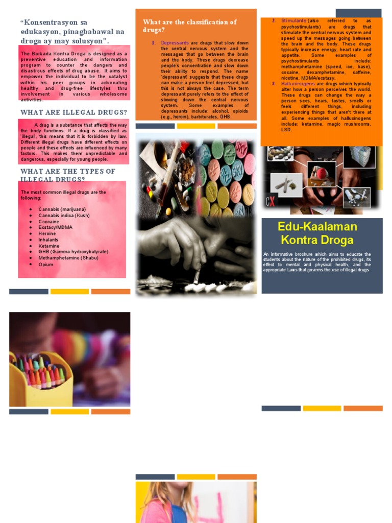 Barkada Kontra Druga Brochure | PDF | Recreational Drug Use | Substance Abuse