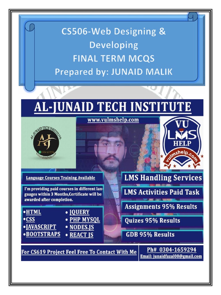 Cs506 Final Term Solved Mcqs by Junaid | PDF | Hypertext Transfer Protocol | Networking