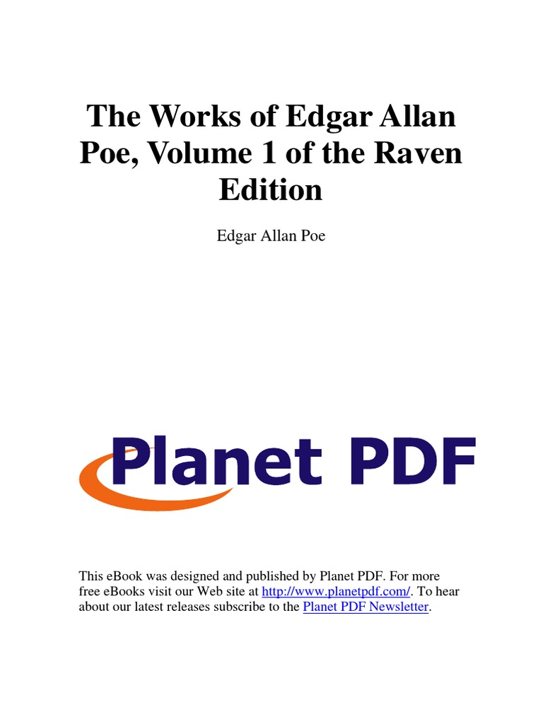 The Works of Edgar Allan Poe T | PDF | Classics | General Fiction