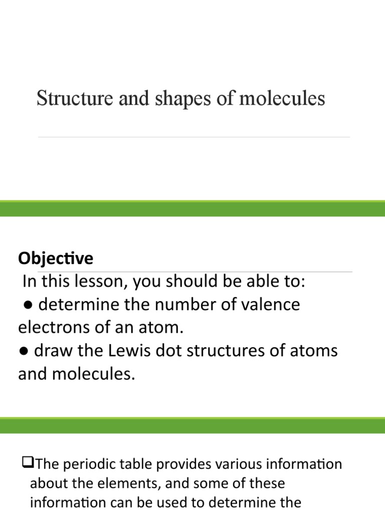 Lesson 2 Electron and Lewis Structure | PDF | Chemical Bond | Covalent Bond