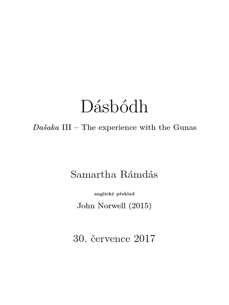 Dasbodh English | PDF | Ātman (Hinduism) | Experience