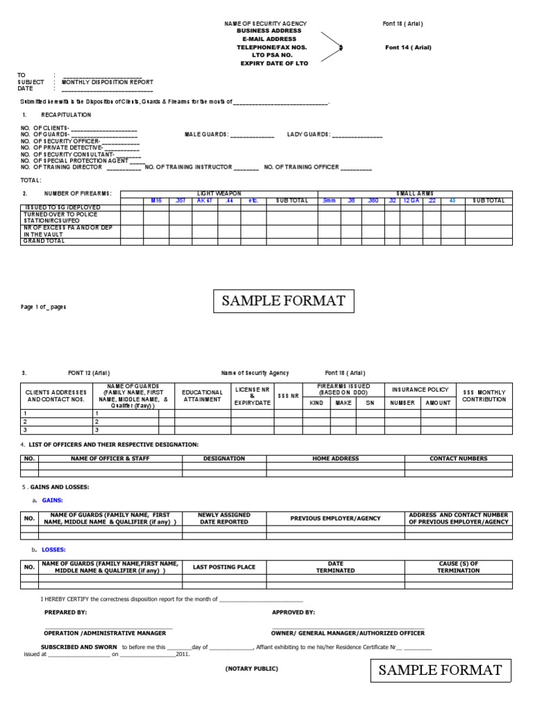 New MDR Format | PDF | Security Guard | National Security