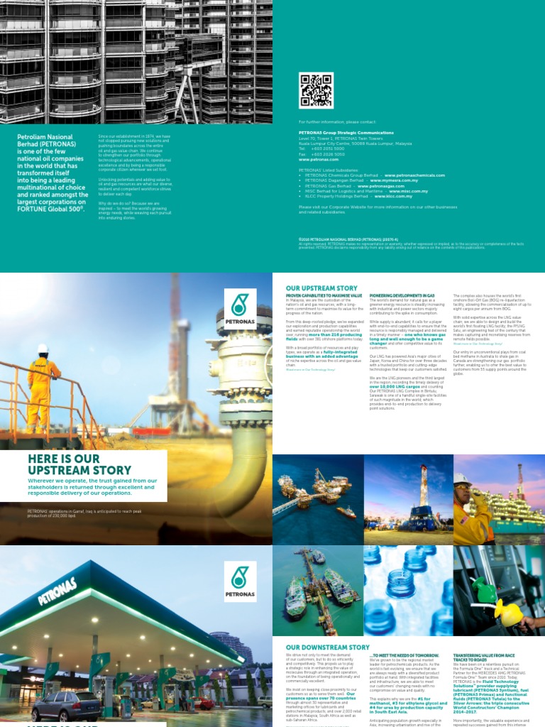 Petronas Corporate Profile | PDF | Natural Gas | Liquefied Natural Gas