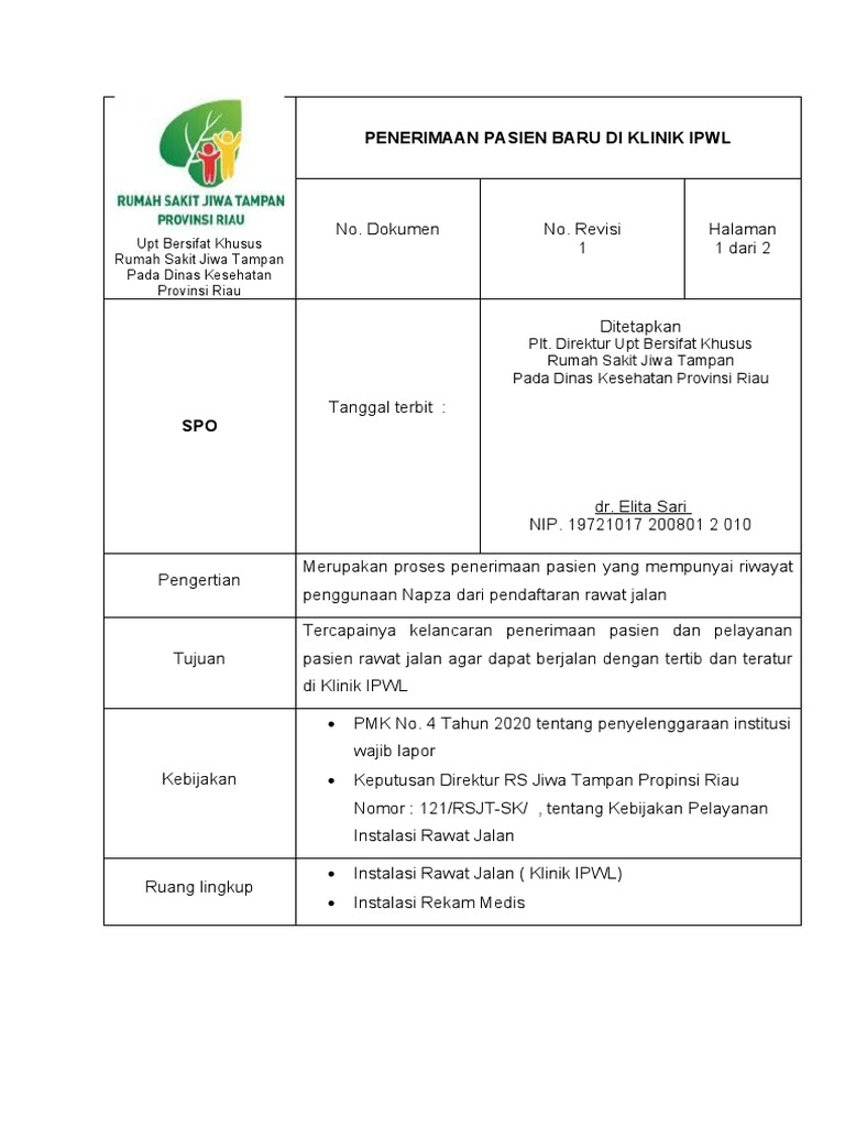 SPO Klinik Ipwl 2022 | PDF