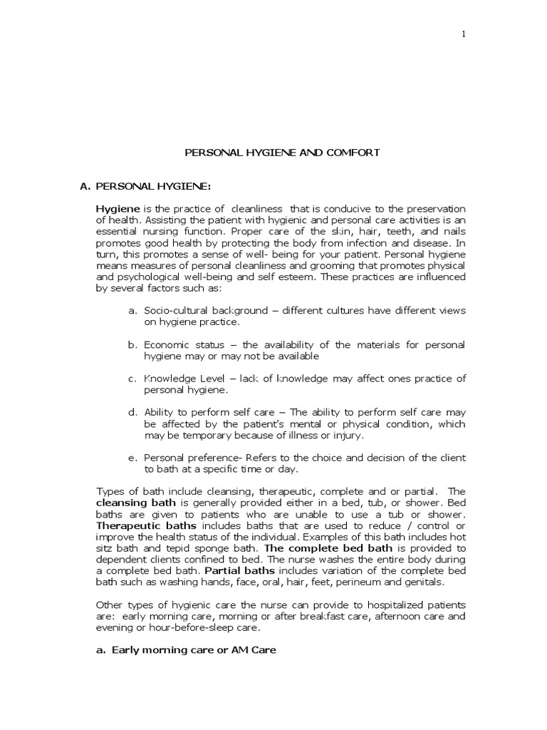 Manual For Basic Procedure - Update | PDF | Hygiene | Labia