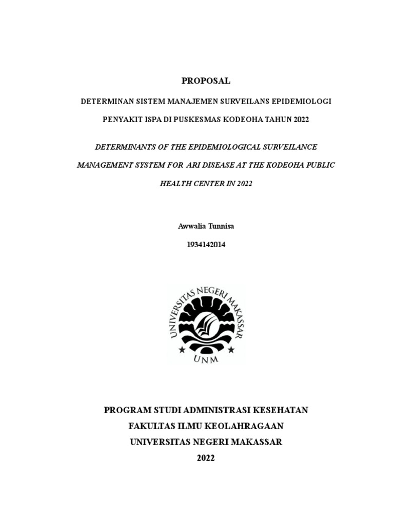Proposal Awwalia Tunnisa | PDF | Pengembangan Diri | Sains & Matematika