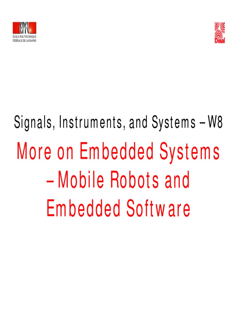 More On Embedded Systems Mobile Robots and Â - Mobile ... - EPFL | PDF | Process (Computing ...