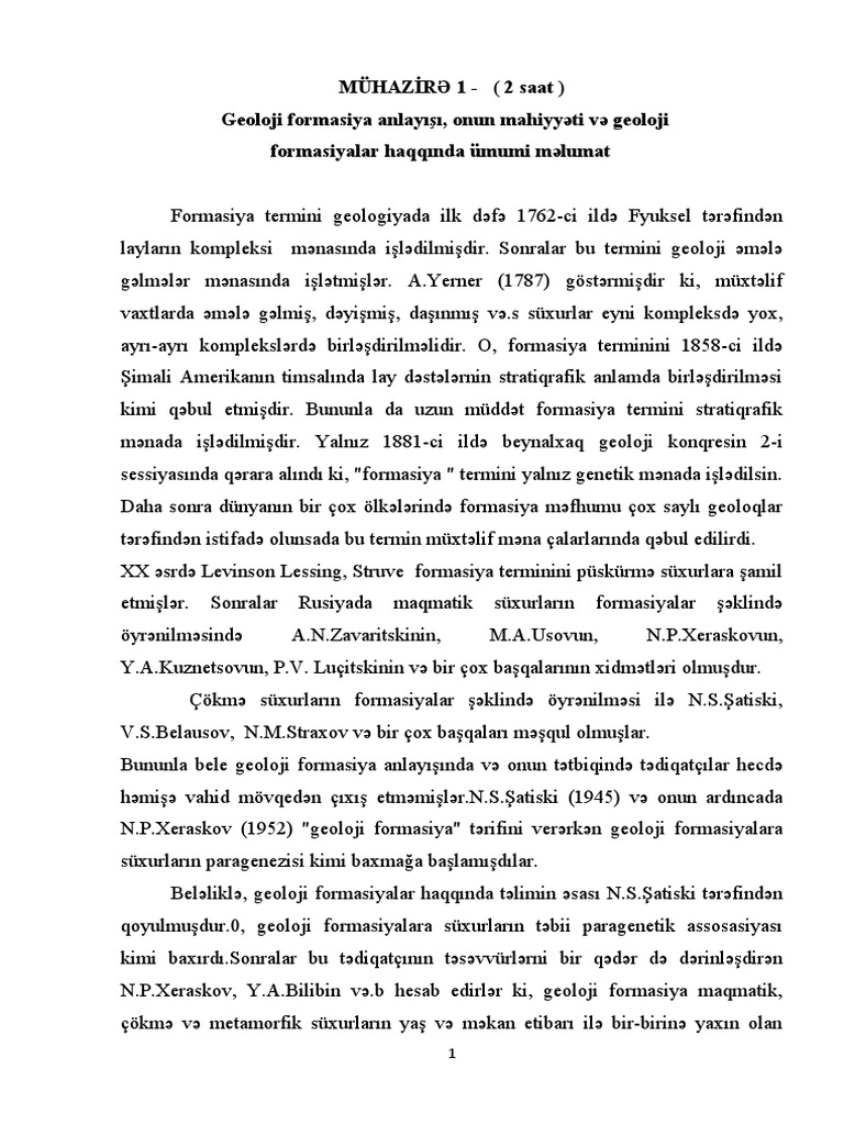 Fasiya VƏ Formasiya | PDF