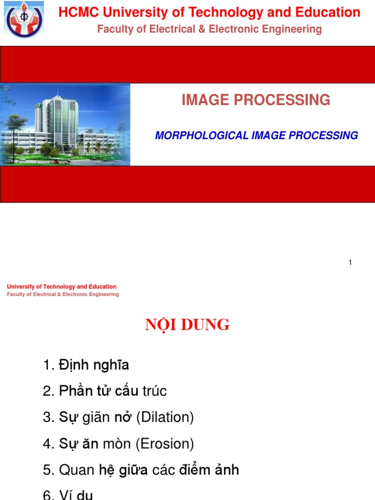 Morphological Image Processing | PDF