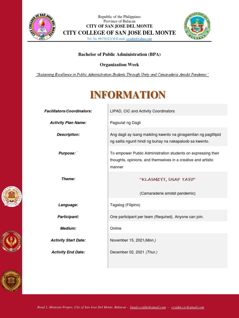 Pagsulat NG Dagli | PDF | Philippines