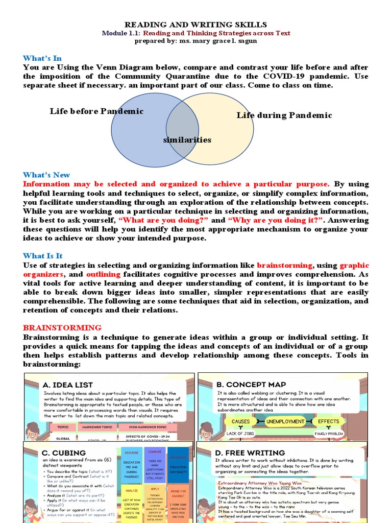 Visual Aid Module 1.1 | PDF | Brainstorming | Communication