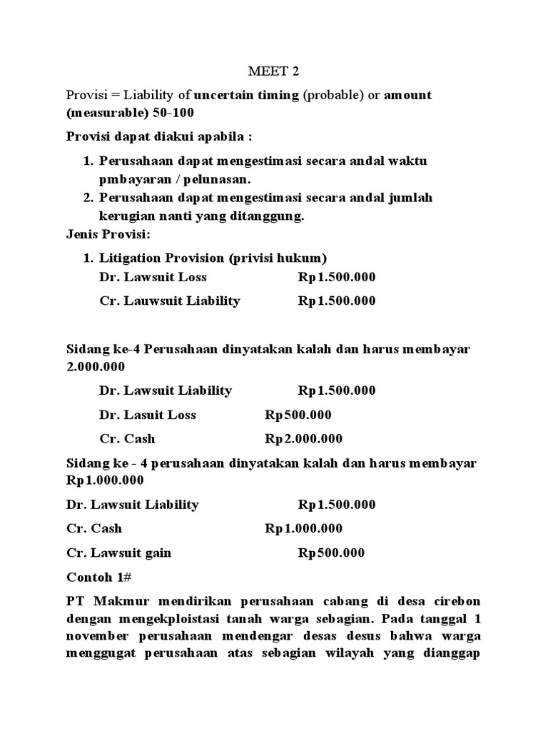 Provisi, Warranty, Dan Premium | PDF
