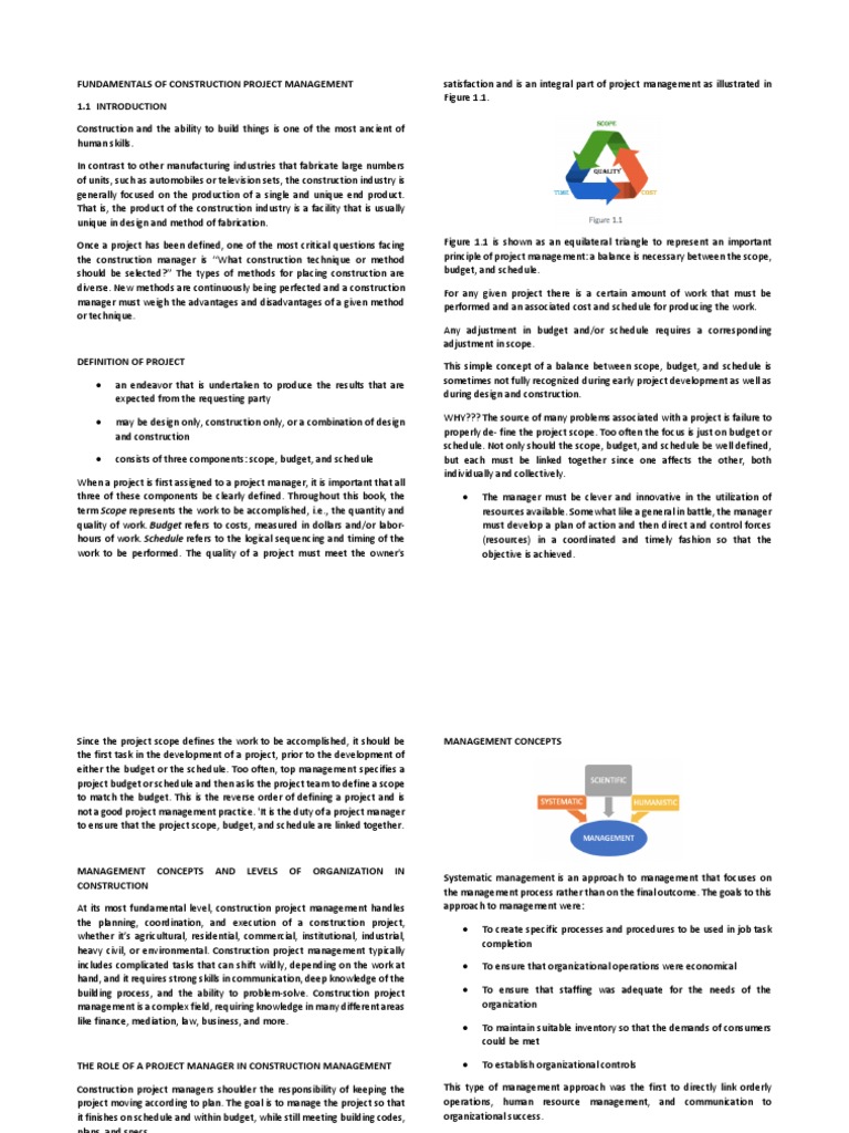 Fundamentals of Construction Project Management | PDF | Construction Management | Project Management