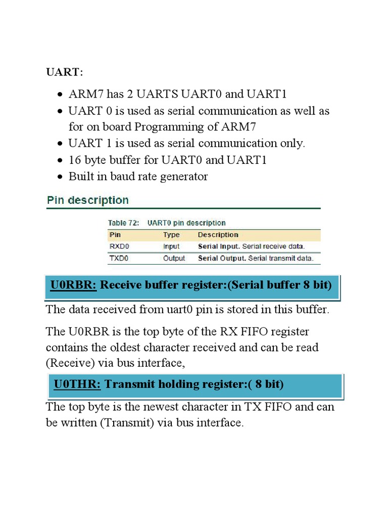 ARM Uart Theory | PDF