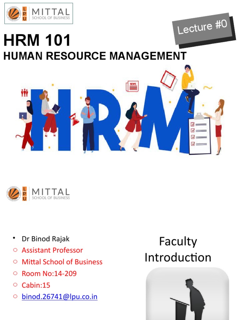 HRM Lec 0 | PDF | Human Resource Management | Workplace
