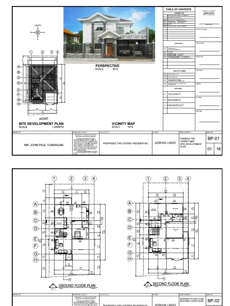 2 Storey Residential Plan | PDF