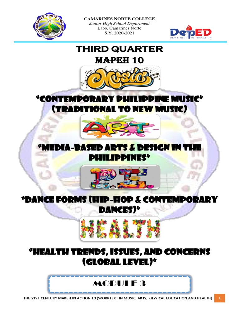 Mapeh 10 Q1 W2 | PDF | Sustainability | Dances