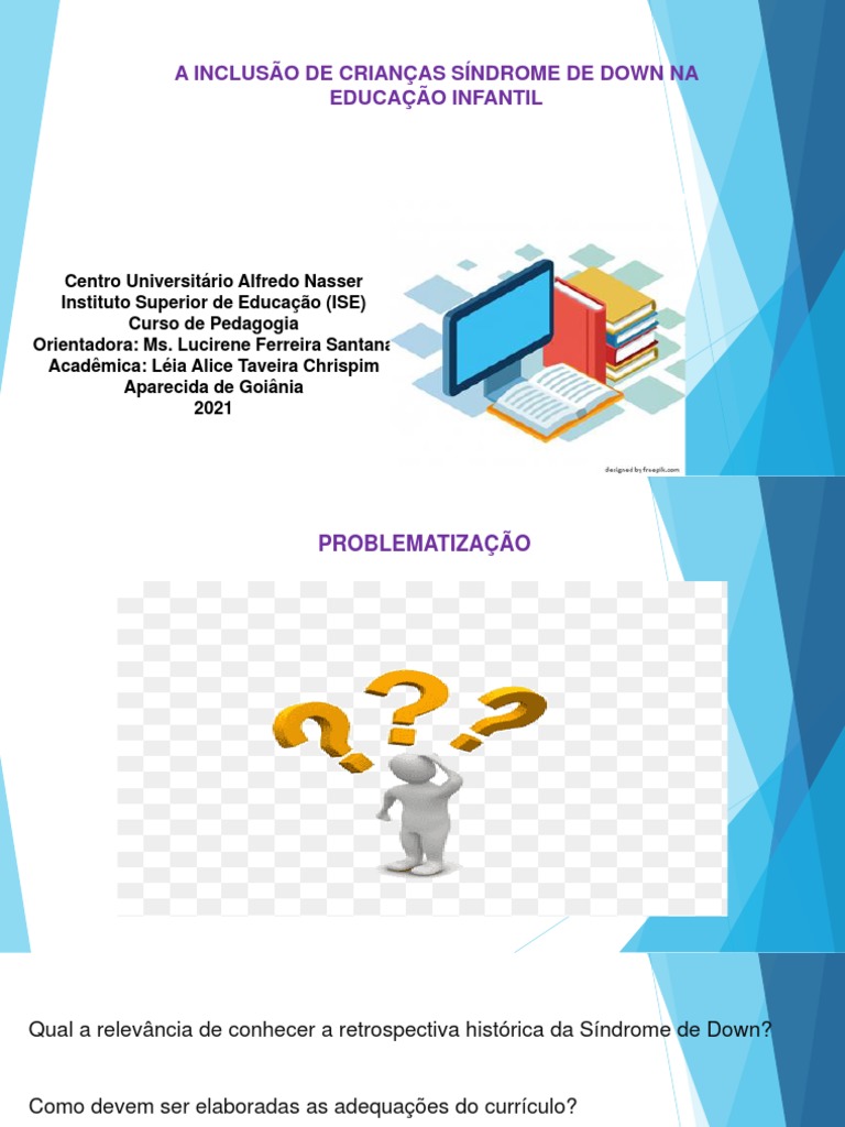 Slides Tcc Leia Pdf Pedagogia Síndrome De Down