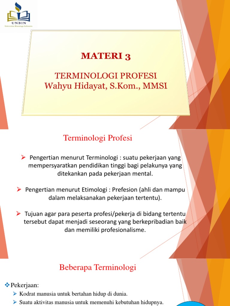 Terminologi Etika dalam Profesi Pendidikan | PDF | Karier & Perkembangan