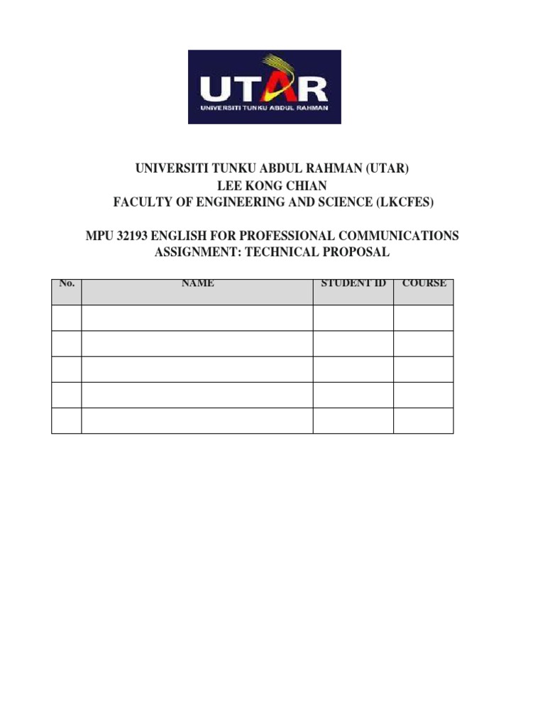 Technical Proposal - Sample | PDF