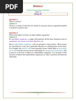 Science NCERT Class 9 Chapter 6 - Tissues | PDF | Tissue (Biology) | Muscle