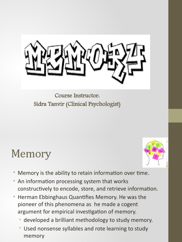 Memory | PDF | Memory | Recall (Memory)