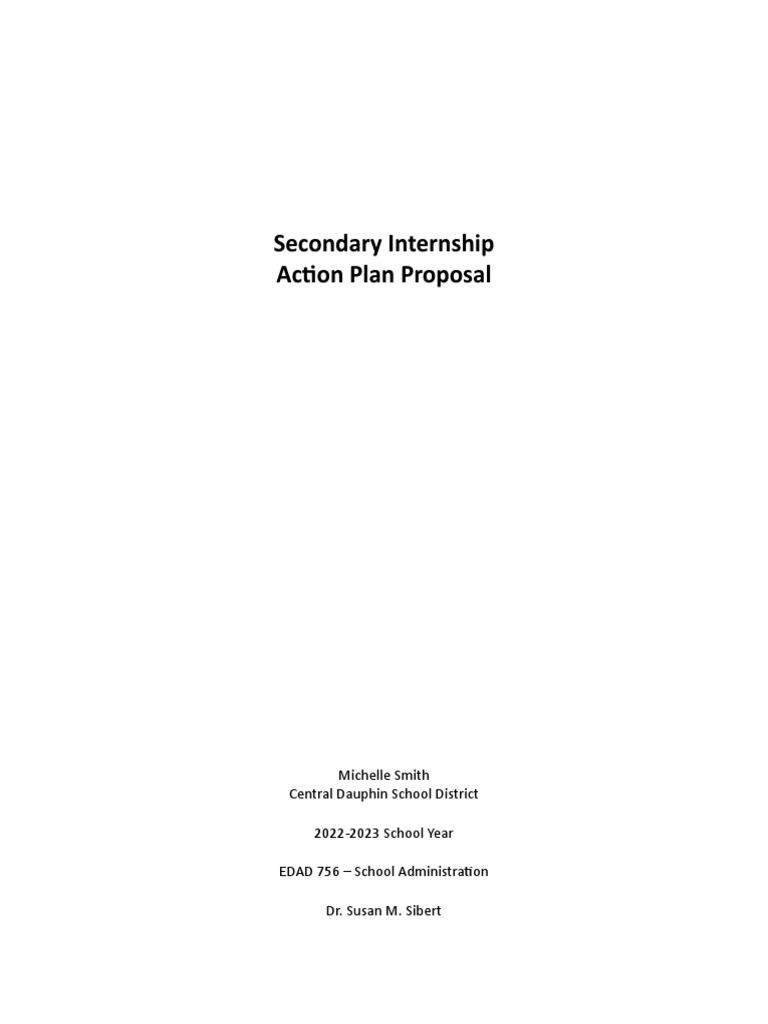 August 23 2022 Fall Semester 2022 Msmith Secondary Internship Action ...