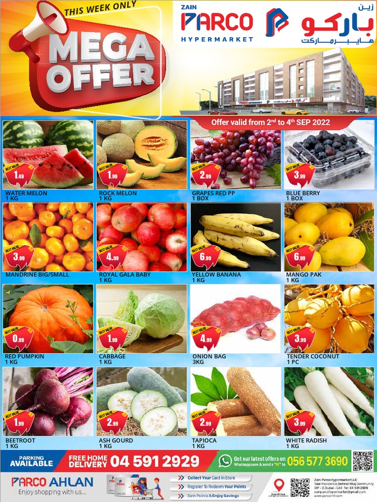 Zain-Parco-Big-Sale-SEP-2 To 4 | PDF | Food And Drink | Cooking