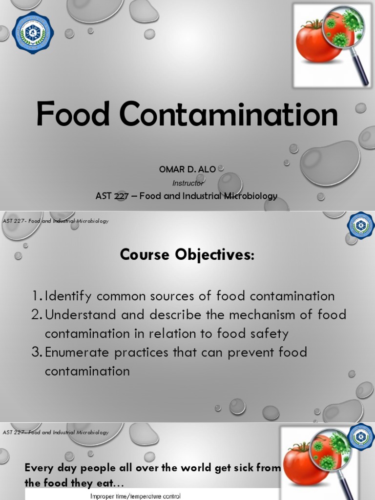 Chapter 7 Food Contamination | PDF | Foods | Foodborne Illness
