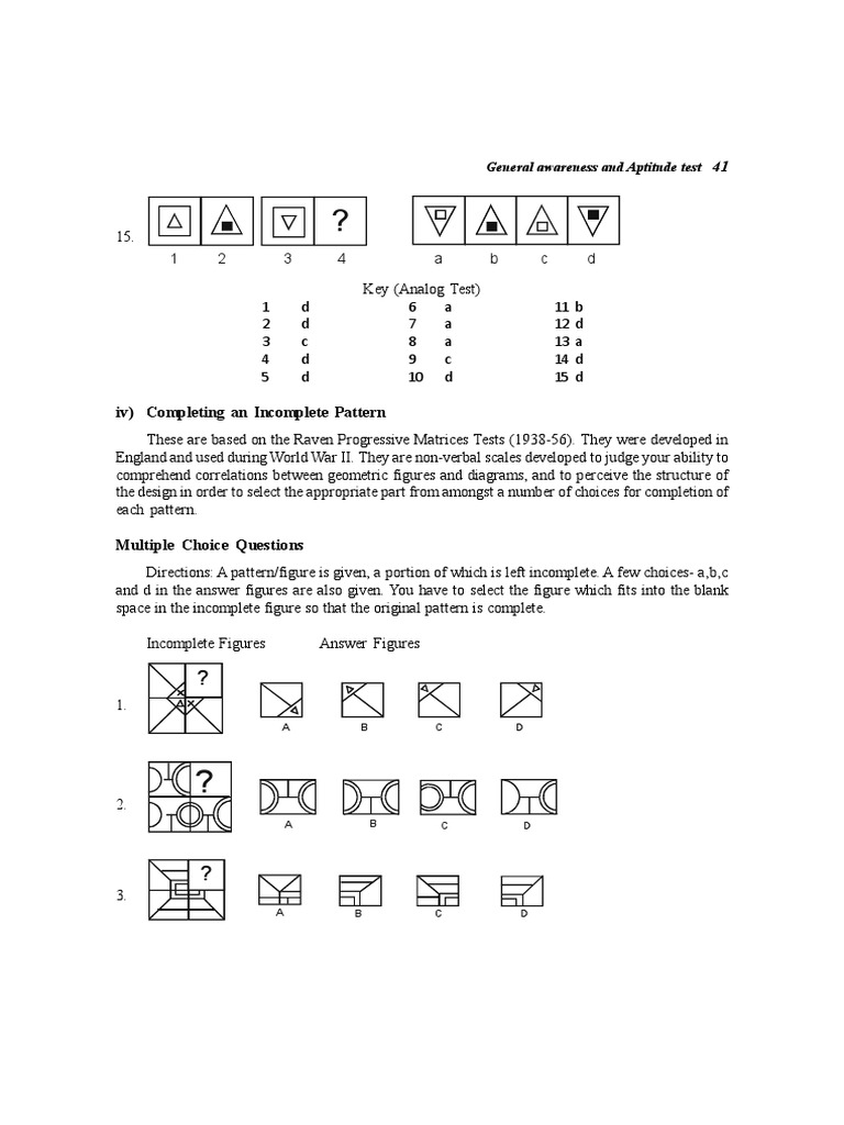 apti-05 | PDF | Multiple Choice | Cognition