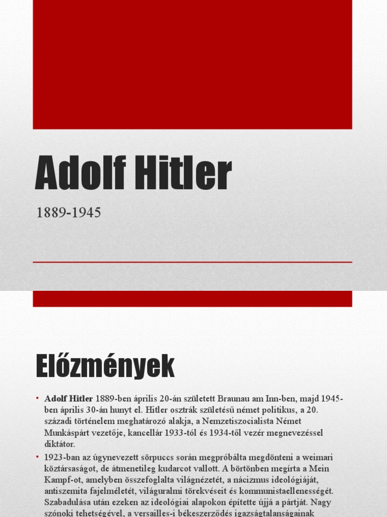 Adolf Hitler | PDF