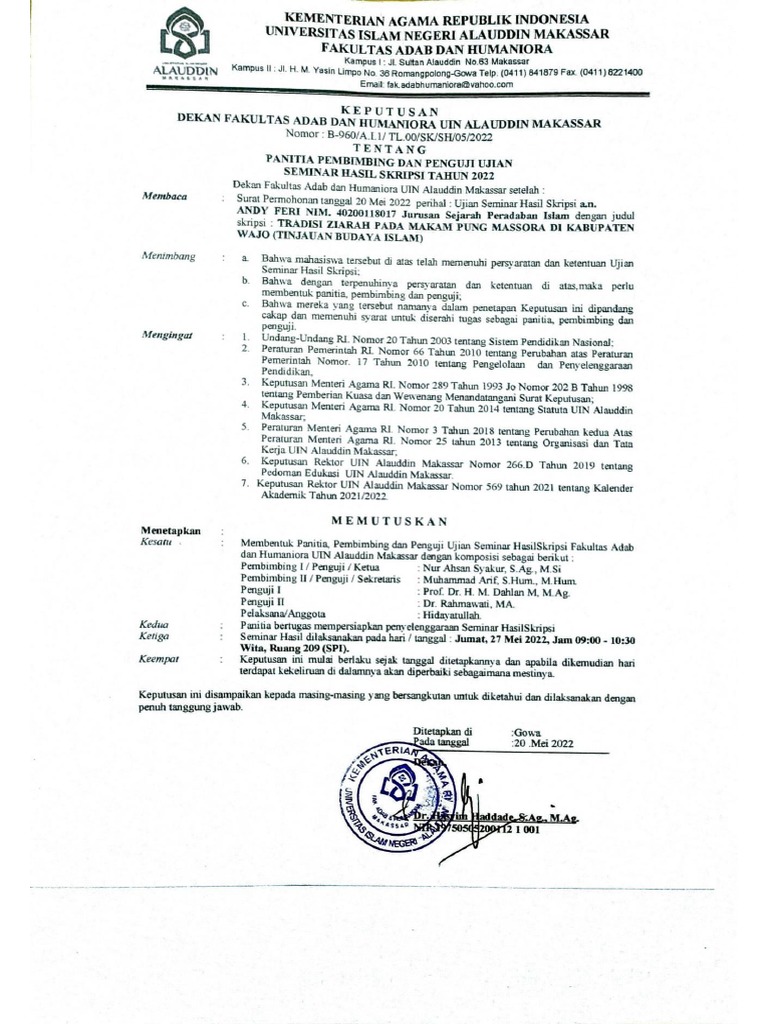 FAH Hasil Andy Feri | PDF