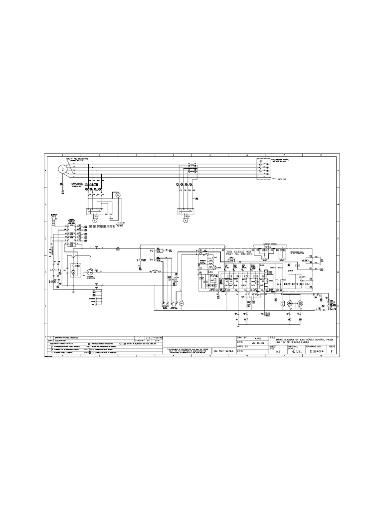 D18494 - Wiring Diagram - 2001 Series Control Panel of 12v DC With ...