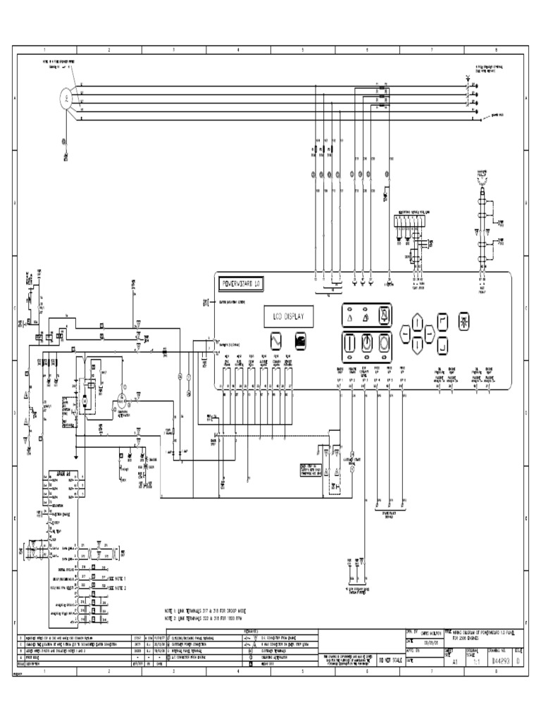Wiring Diagram of PowerWizard™ 1.0 Panel With PERKINS®2506C Engine - D44293 | PDF
